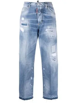 Dsquared2 Straight-leg Distressed Jeans