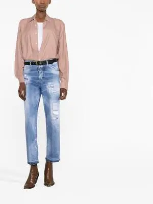 Dsquared2 Straight-leg Distressed Jeans