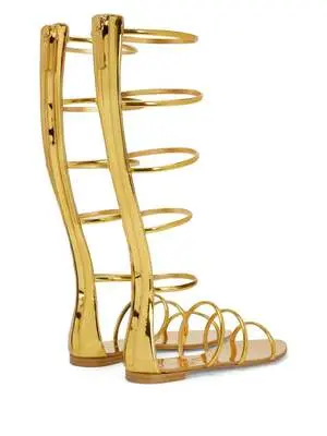 GIUSEPPE ZANOTTI Super Intrigo Gladiator Sandals - Gold