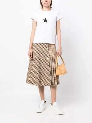 AGNES B. Star-print T-shirt - White