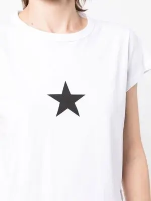 AGNES B. Star-print T-shirt - White