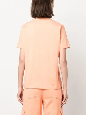 MSGM Logo-print Short-sleeve T-shirt - Orange