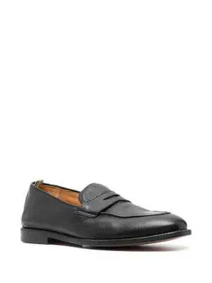 Officine Creative Opera Leather Penny Loafers - Black