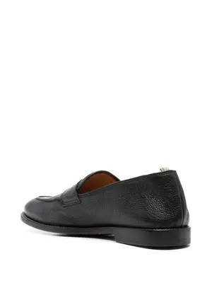 Officine Creative Opera Leather Penny Loafers - Black