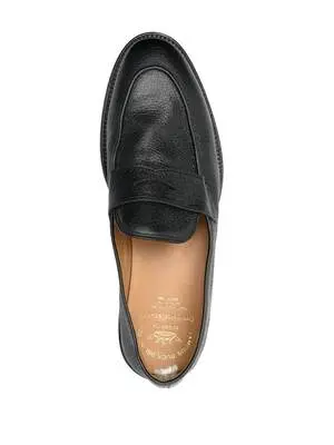 Officine Creative Opera Leather Penny Loafers - Black