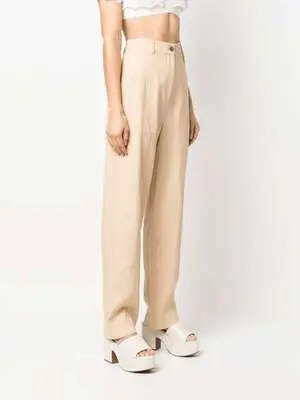 Alberta Ferretti High-waisted Tailored Trousers