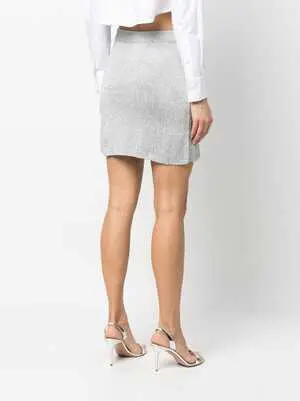 Alberta Ferretti Metallic-effect Mini Skirt