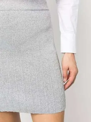 Alberta Ferretti Metallic-effect Mini Skirt