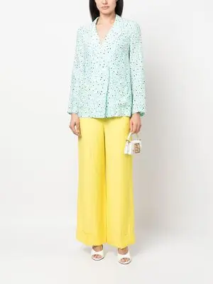 P.a.r.o.s.h Pressed-crease Straight-leg Trousers - Yellow