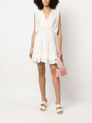 IRO PARIS Sleeveless Ruffle Hem Short Dress