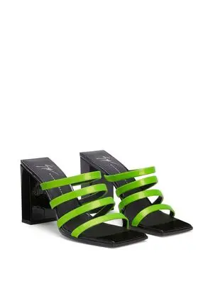 GIUSEPPE ZANOTTI 85mm Block-heel Strappy Sandals