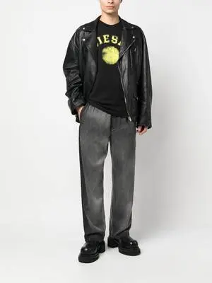DIESEL® Embroidered-logo Regular Trousers