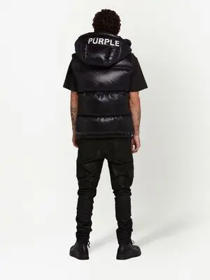 PURPLE BRAND Zipped Puffer Vest