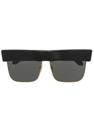 Linda Farrow Rosalie Square-frame Sunglasses - Black