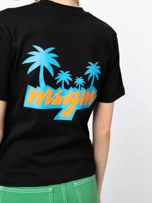 MSGM Logo-print Short-sleeve T-shirt