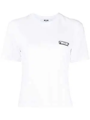 Msgm Patched T-shirts For Women