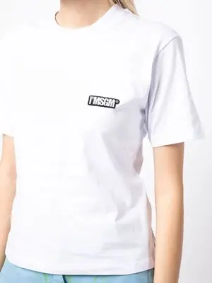 MSGM Logo-patch T-shirt - White