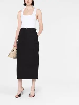 Wardrobe.NYC Striped Midi Skirt