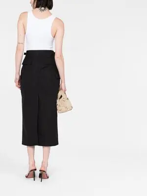Wardrobe.NYC Striped Midi Skirt