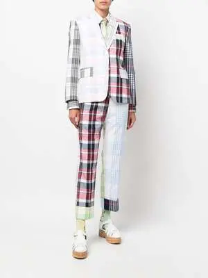 Thom Browne Check-pattern Cotton Blazer