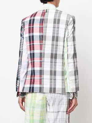 Thom Browne Check-pattern Cotton Blazer
