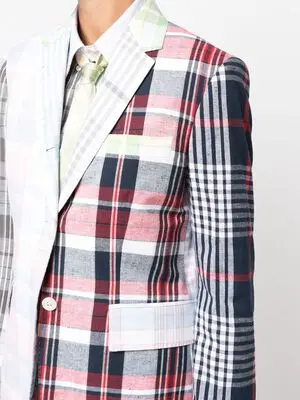 Thom Browne Check-pattern Cotton Blazer