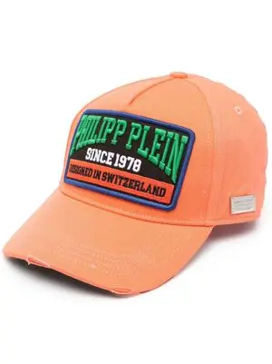 Philipp Plein Logo-patch Baseball Cap - Orange