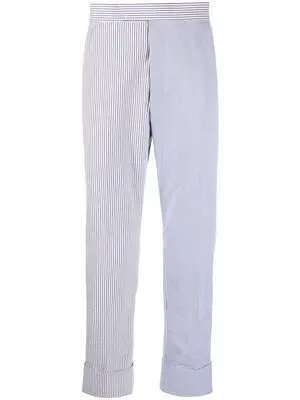 Thom Browne Cropped Seersucker Trousers