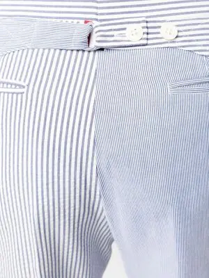 Thom Browne Cropped Seersucker Trousers