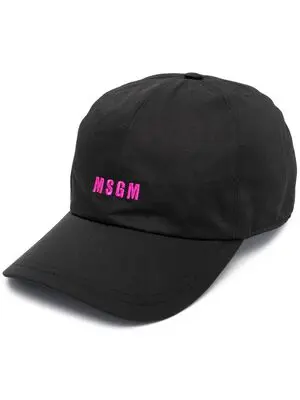 MSGM Logo-print Baseball Cap - Black