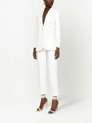Dolce & Gabbana Single-breasted Wool Blazer - White