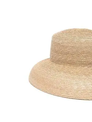Alberta Ferretti Raffia Bucket Hat