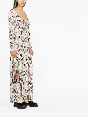 Rabanne Rose-print Maxi Dress