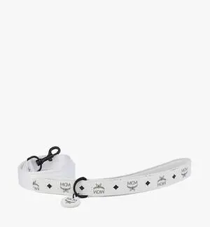 Mcm Pet Leash In Visetos - White