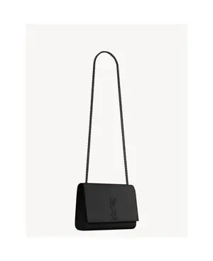 Saint Laurent Kate Medium Shoulder Bag - Black Grain Leather/black