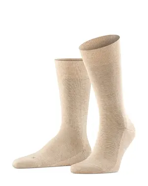 Falke Falke Sensitive London Cotton-Blend Socks Sand Melange