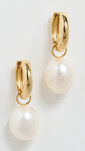 Shashi 14k Jasmin Huggie Earrings