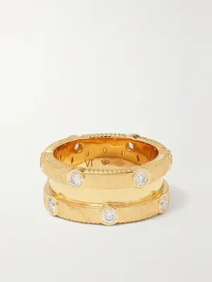 VILTIER Rayon Trio 18-karat Diamond Ring - Gold