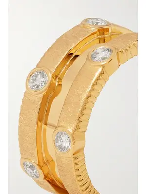 VILTIER Rayon Trio 18-karat Diamond Ring