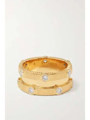 VILTIER Rayon Trio 18-karat Diamond Ring
