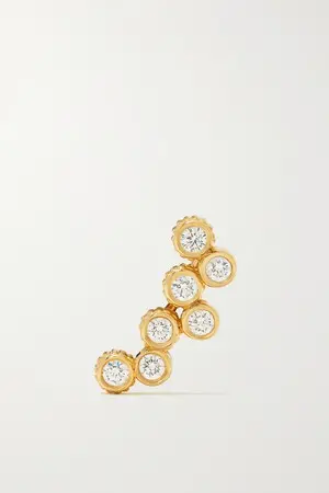VILTIER Clique 18-karat Diamond Single Earring - Gold