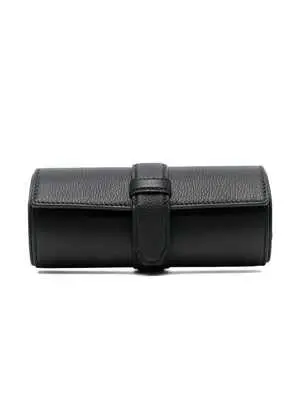 Brioni Grained Leather 3-watch Roll - Black