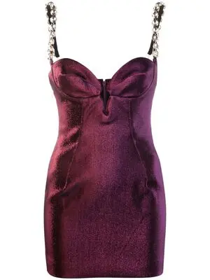 AREA Mussel Cup Mini Dress