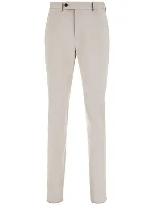 FERRAGAMO Cotton Chino Trousers - Neutrals