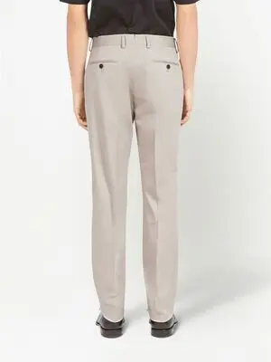 FERRAGAMO Cotton Chino Trousers - Neutrals