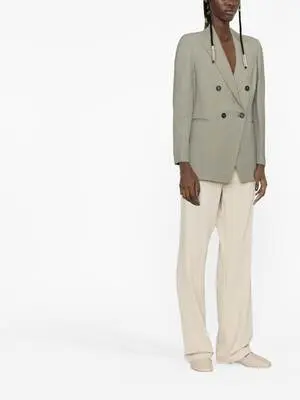 Brunello Cucinelli Double-breasted Tailored Blazer - Green