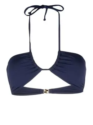 Moschino Halterneck Bikini Top - Blue