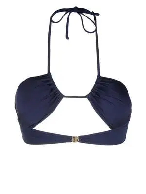 Moschino Halterneck Bikini Top - Blue