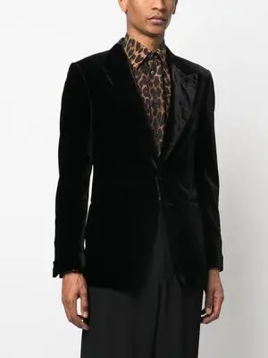 TOM FORD Single-breasted Velvet Blazer