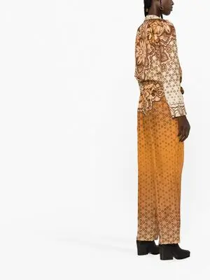 Alberta Ferretti Silk Mandala-print Jumpsuit